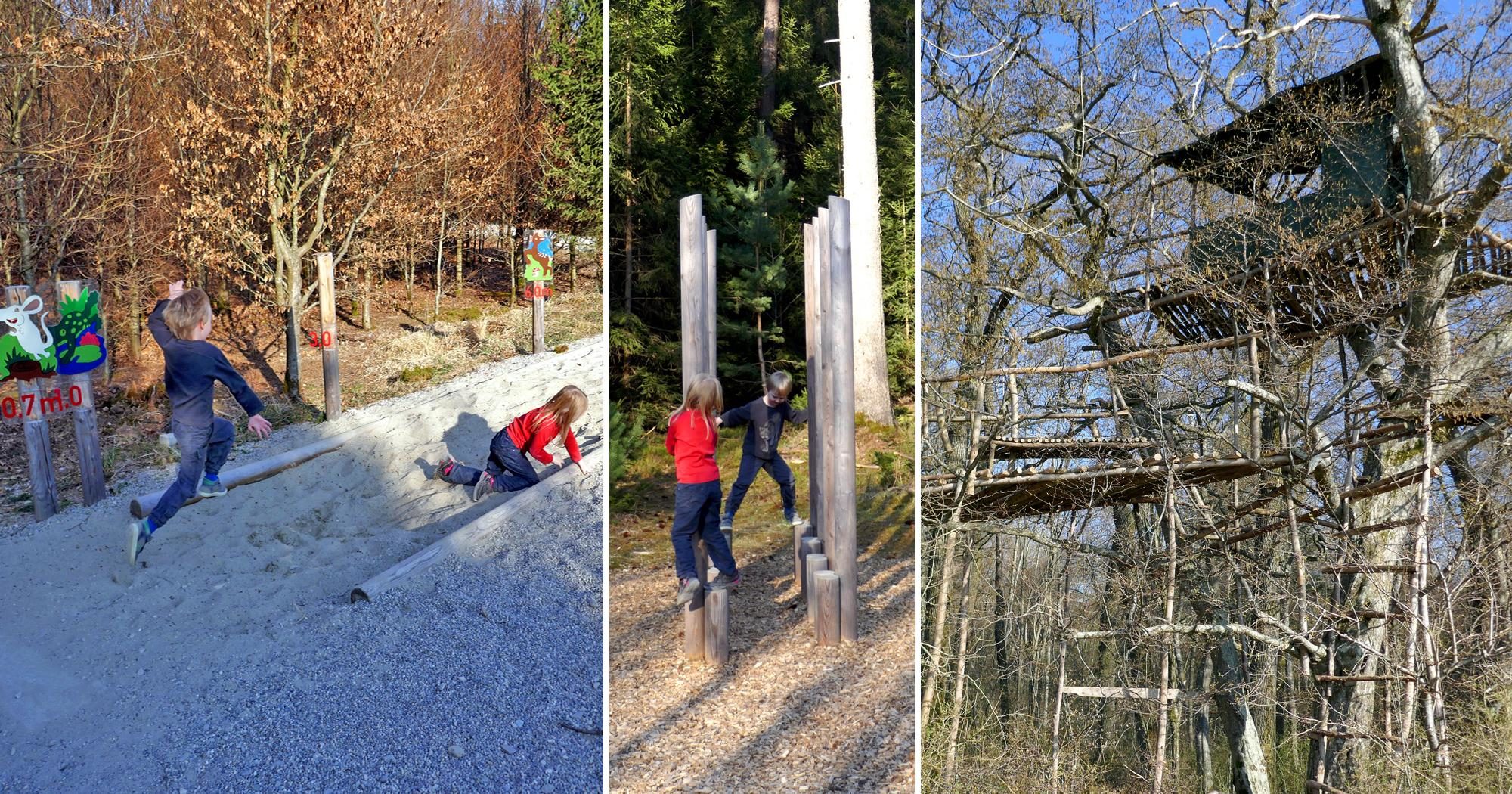 Der Hohenbrunner Rundwanderweg mit vielen Spielstationen und ...